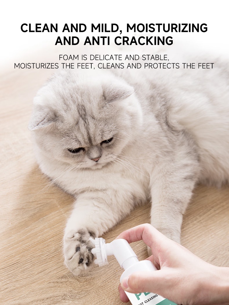 Pet Paw Cleaning Foam Foot Cleaning for Cat Dog Deodorant Paw Wash Paw ...
