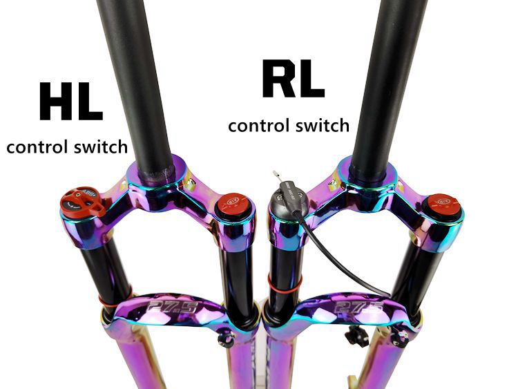 PASAK Bike Front Fork Electroplating Colorful 29 Inch Bike Air Front ...