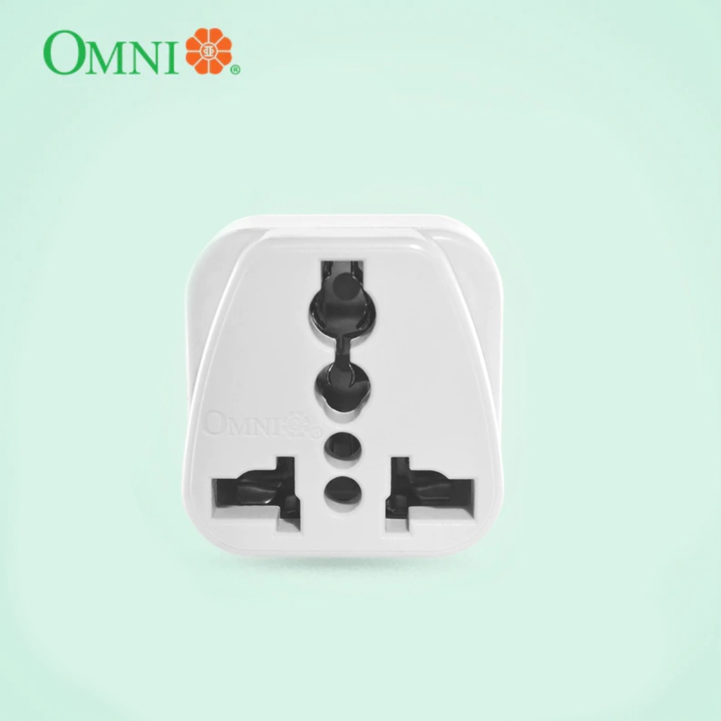 OMNI Universal Outlet Adapter Plug 10A 220V for Electrical Appliances ...