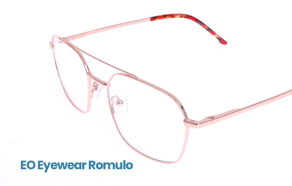 EO Eyewear Romulo S. Gold Frame with Multicoated Lens / Non-graded ...