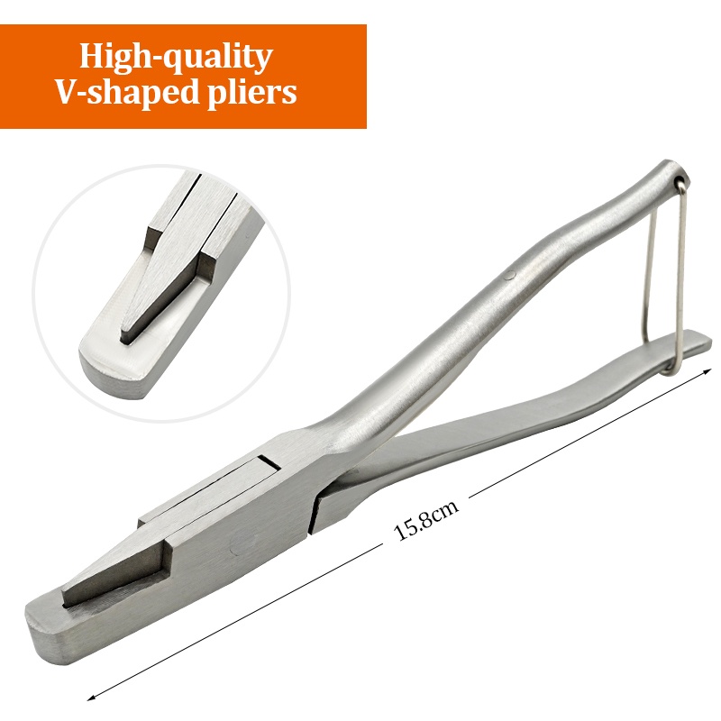 【Ready stock】Pig Ear Notching Plier V-shaped U-clip Pliers Stainless ...
