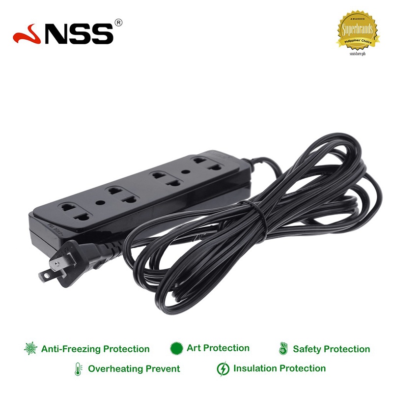 NSS Extension cord 4 outlet 8 meter long Extension Cord 3M/5M/8M Wire ...