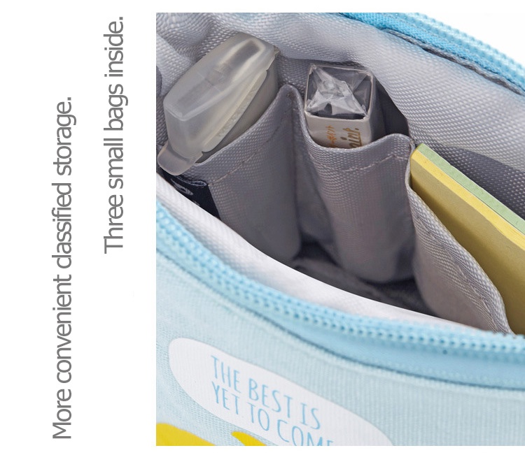 Retractable Pencil Case Kawaii Canvas Pen Pouch Cute Bag Organizer ...
