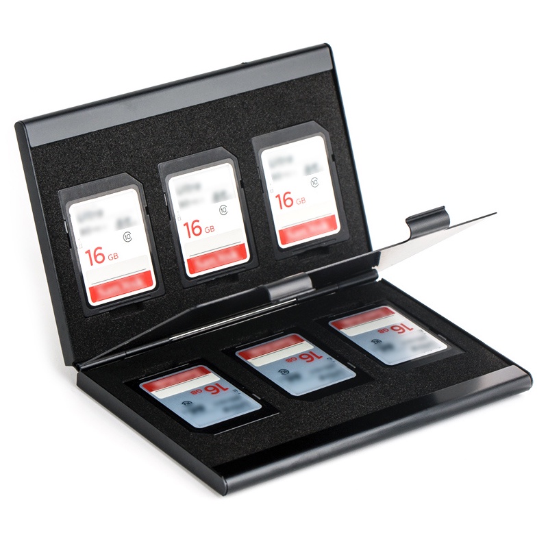 Kiwifotos KCB-M1 Aluminium Memory Card Case with 4 Exchangeable ...