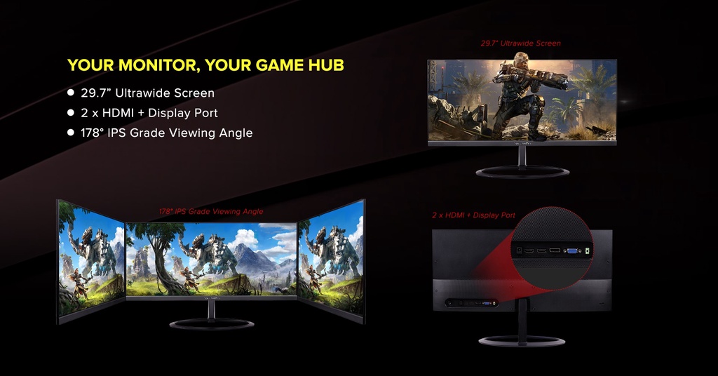 EasyPC | SPECTERPRO 29200UW 29 inch IPS 200Hz Ultrawide Gaming Monitor ...