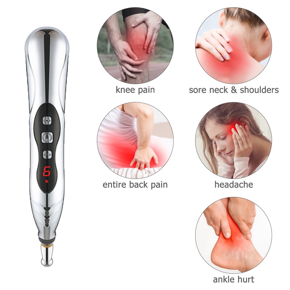 SALORIE Electronic Acupuncture Pen Point Massager Electric Therapy Heal ...