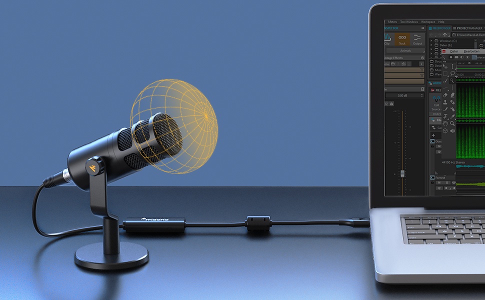 Maono PD100 Professional Podcast Dynamic Microphone Podcast Mic Dynamic ...