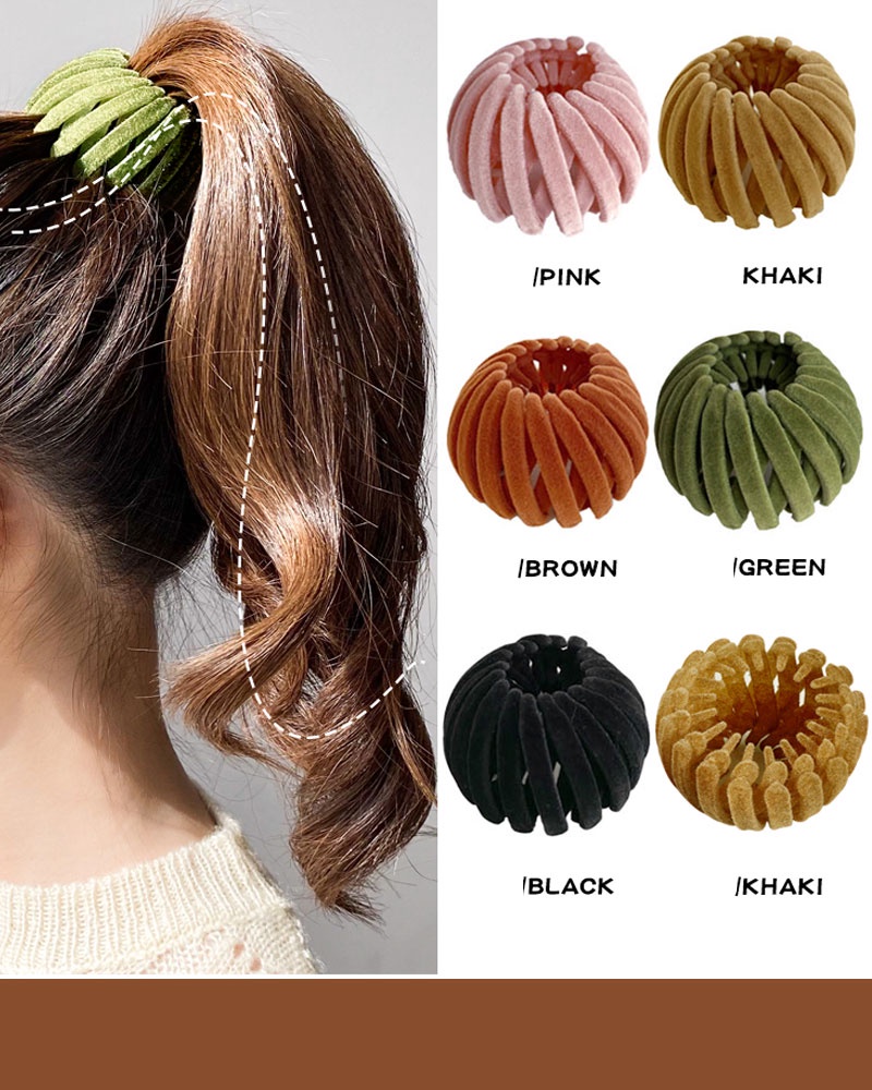 Hair Claw,Birds Nest Hairclip,Ponytail Buckle,Velvet Hair Clips,Hair ...