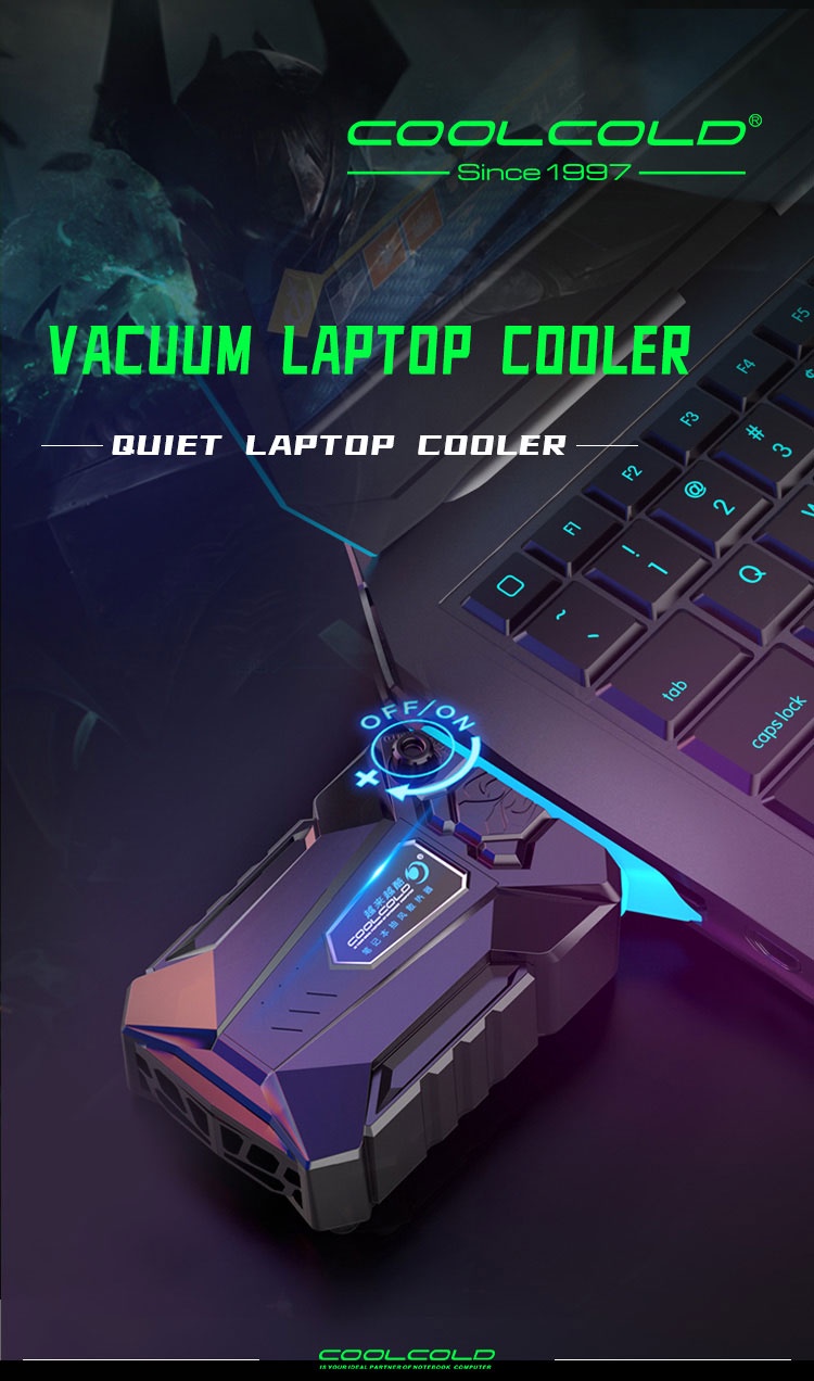 Rapid Cooling Vacuum Portable Laptop Cooler USB Air Cooler External ...