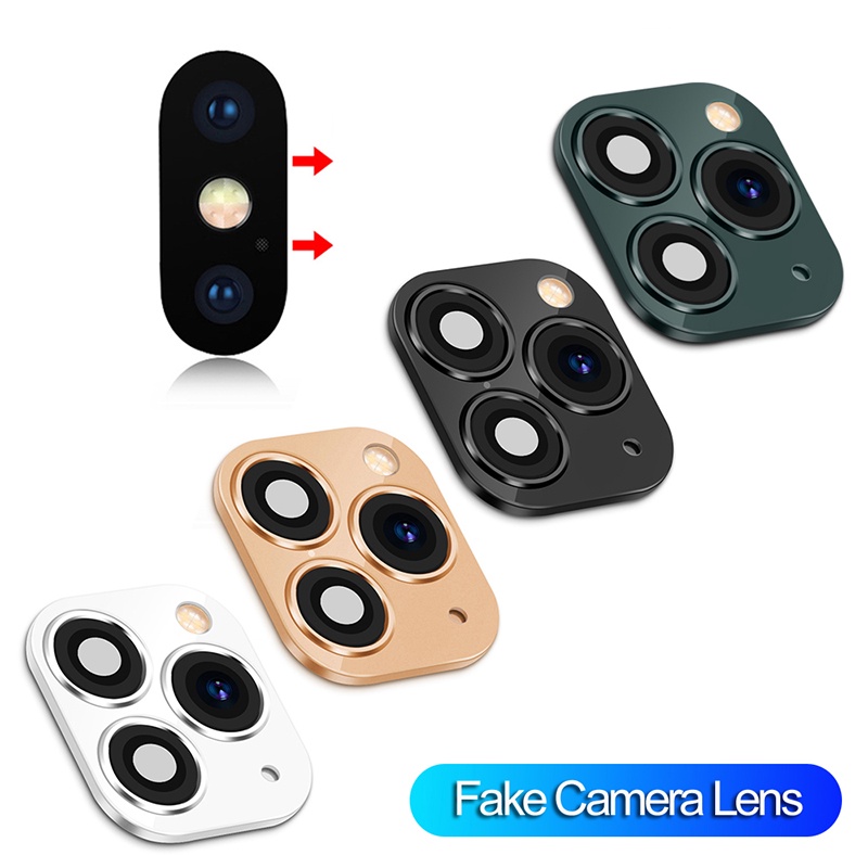 Luxury metal aluminum lens for iPhone X XS Max XR camera lens second ...