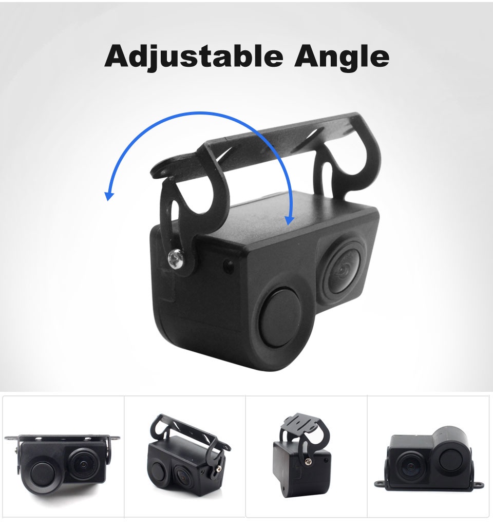 2in1 visual reversing radar fish eye wide-angle lens HD picture quality ...