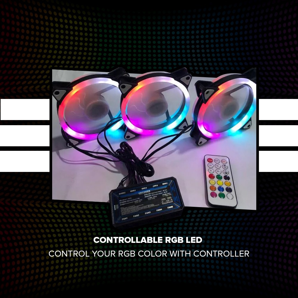 EasyPC | Keytech Storm X3 v2 3in1 120mm pc case fan with Control Hub ...