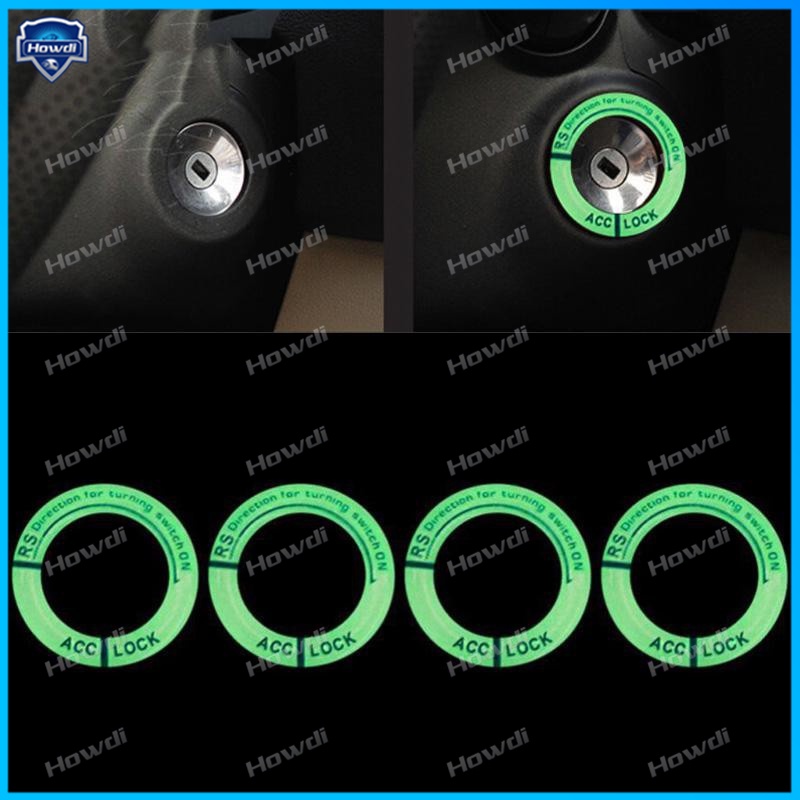 Luminous Car Keyhole Sticker 3D Motorcycle Decal Decoration Luminous ...