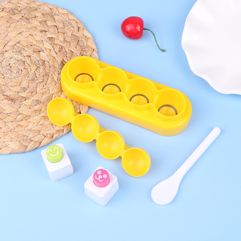 1 Set Cute Mini Spherical Rice Ball Mold with Seaweed Cutter DIY Onigiri Sushi Mould Kids Lunch ...