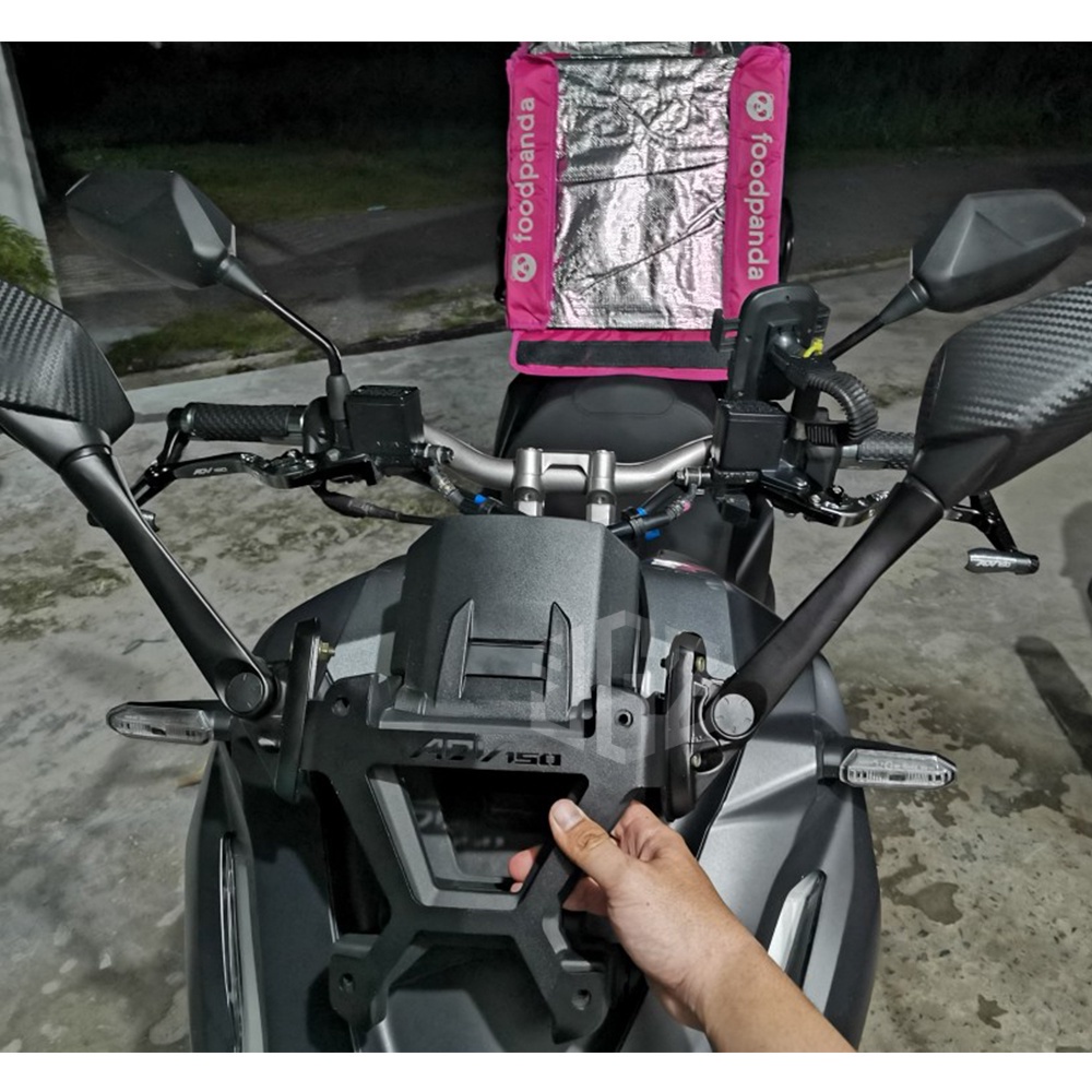 ADV Side Mirrors Adapter Motorcycle Windshield Bracket Fixed Stent ...