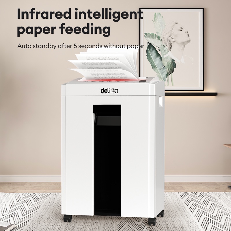 Deli 23L Automatic Paper Shredder Machine A4 Electric Paper Shredder ...