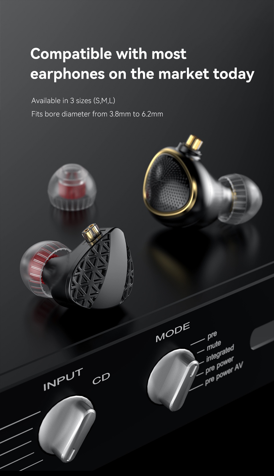 Low Frequency Earplugs TRN T-Set Premium T-Tips for TRN IEM Quality ...