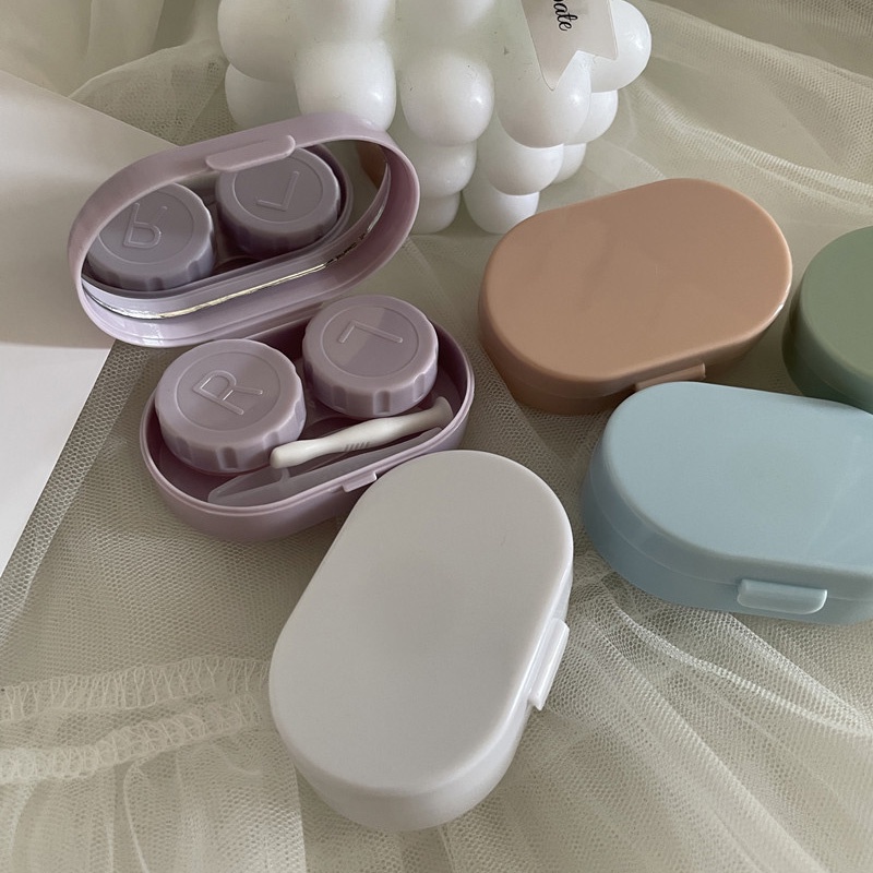 Easy Carry Mini Contact Lens Case with Tweezers Suction Stick Mirror ...