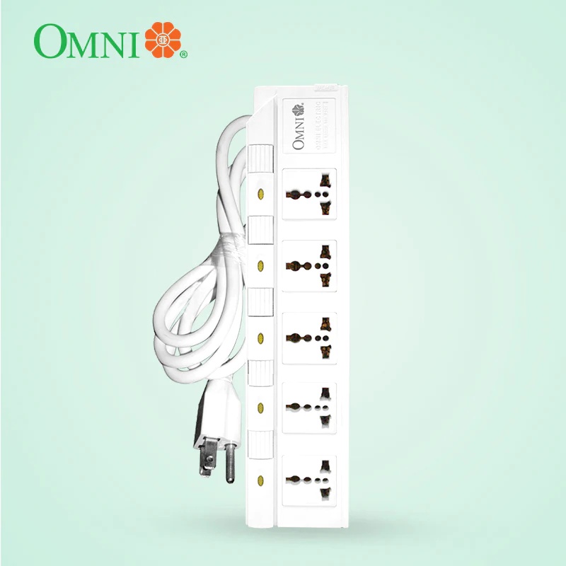 OMNI 1.8m Universal Socket Extension Cord Set w/ Individual Switch | 4 ...