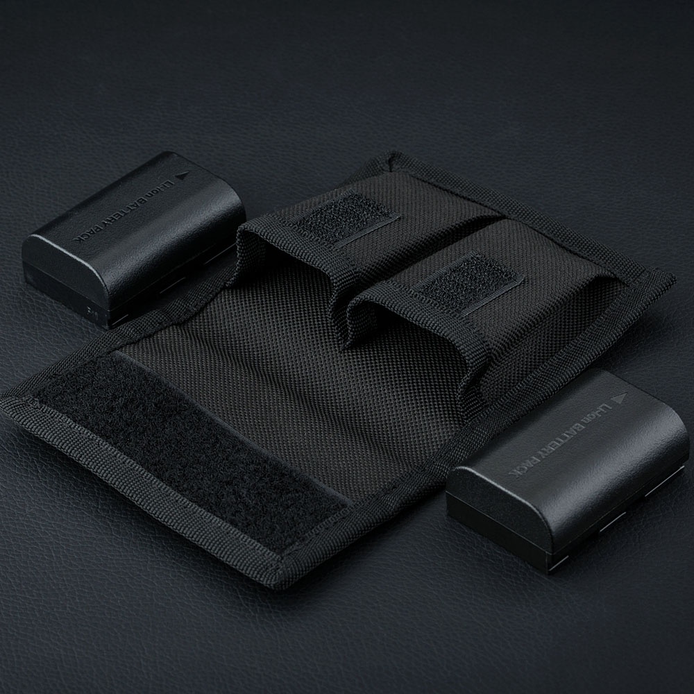 JJC BC-P Camera Battery Pouch Storage Holder Waist Belt Bag for Fuji ...