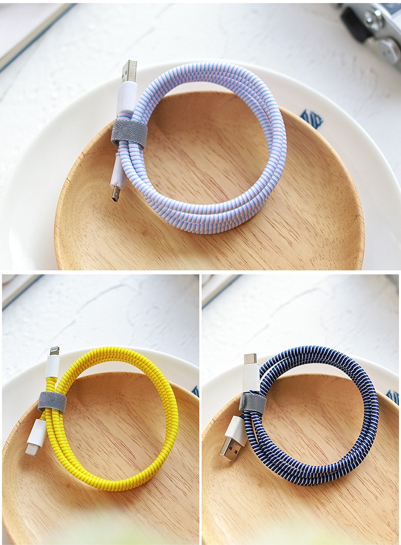 BlueWow 1.4m Cable Protector Winder For Usb Charging Data Wire ...