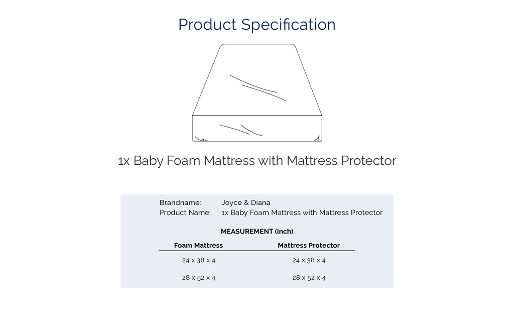 Joyce & Diana Grand Collection Baby/Crib/Nursery Mattress with ...