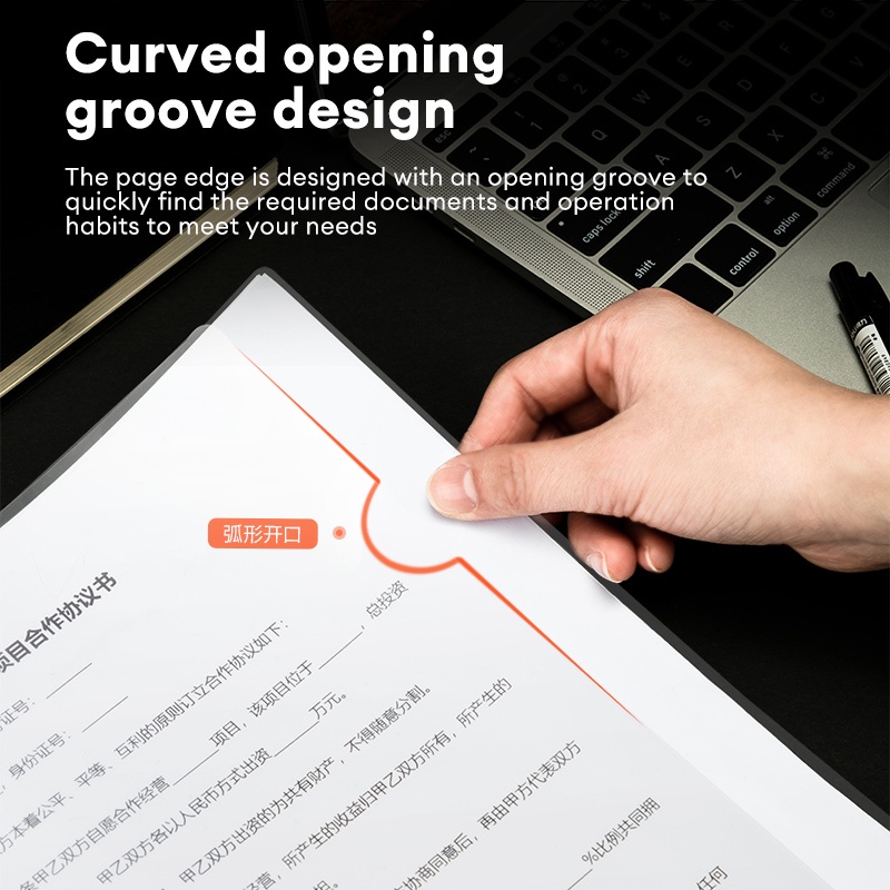 Deli A4 Sliding Folder Report File Storage Paper Folder School ...