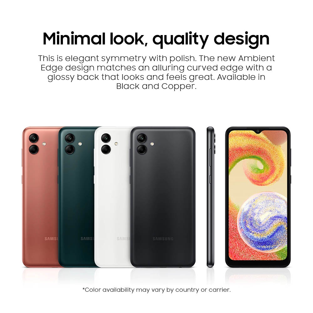Samsung Galaxy A04 Smartphone | 3GB+32GB / 4GB+64GB / 4GB+128GB ...