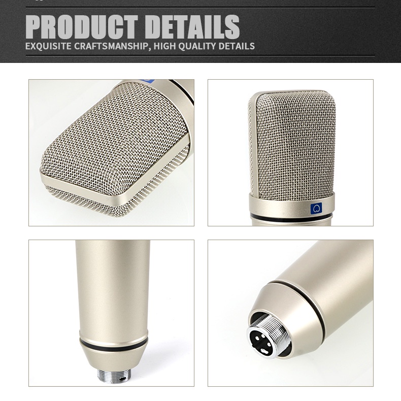 Rayhayes U87 Condenser Microphone Studio With Shockproof Frame Set ...