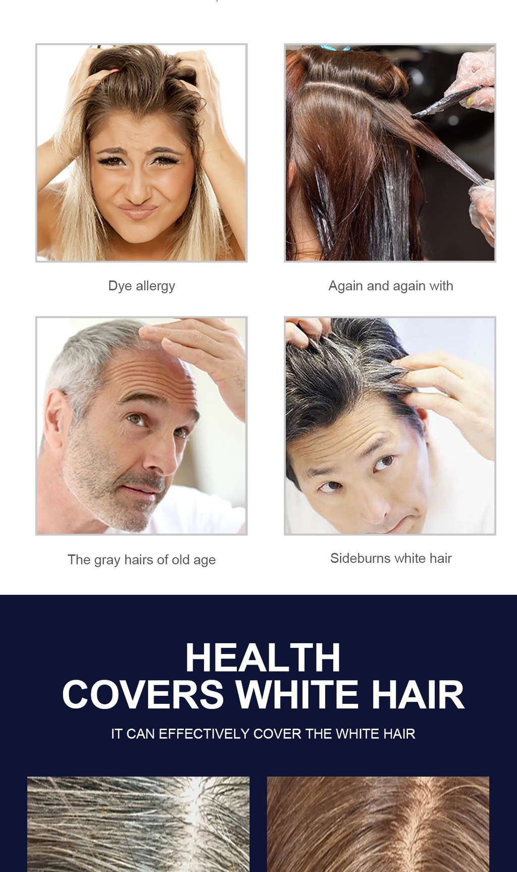 FAIRKING Hairline Shading Cream Filling Hairline Forehead Concealer ...