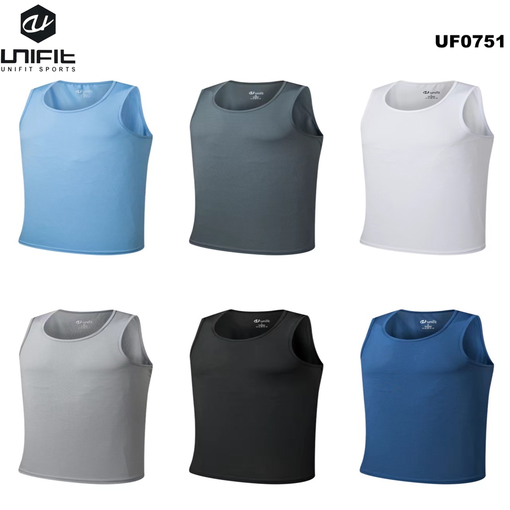 UNIFIT Men's Dri-Fit Jersey Sando Sports Training Jogging Fitness ...