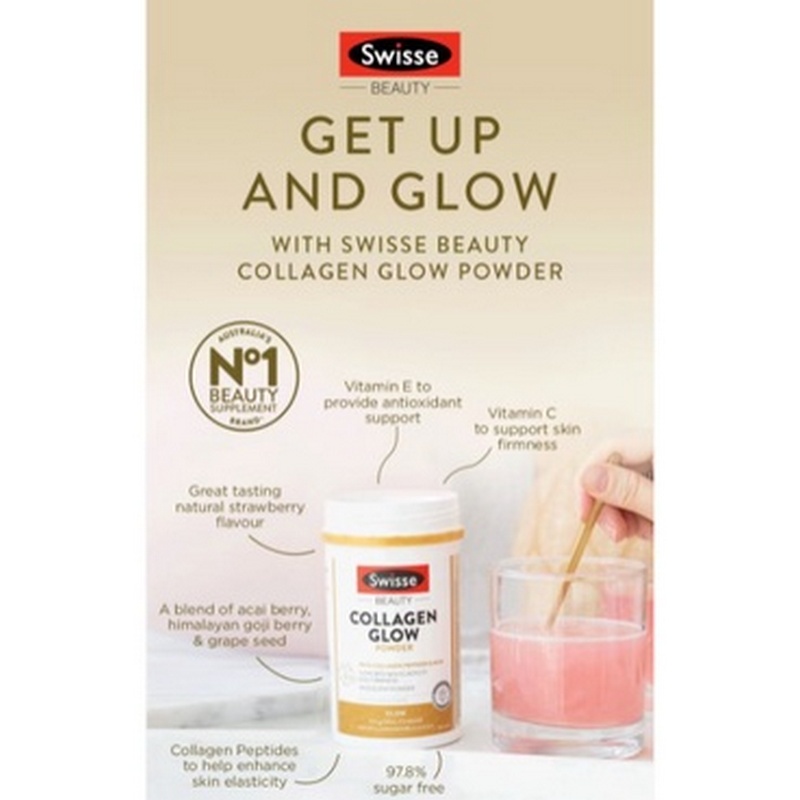 Swisse Beauty Collagen Glow Powder With Collagen Peptides 120g X 2-Pack ...