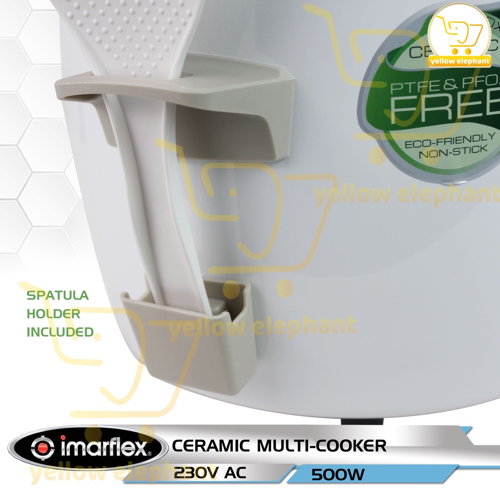 Imarflex Rice Cooker 1.5L Ceramic Multi-Cooker IRC-150PC (500WATTS ...
