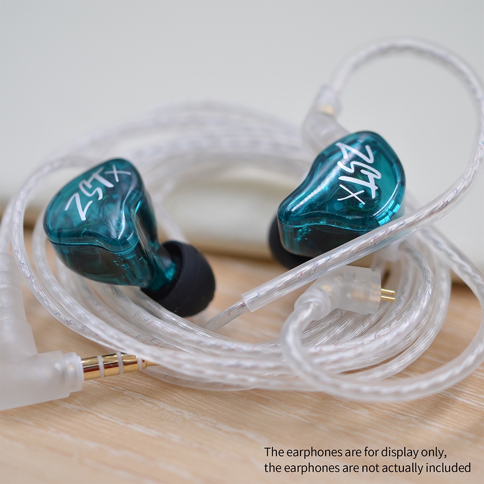 KZ ZSX ZSN Pro ZS10 Pro AS16 Earphones Silver-Plated Enhanced Cable 2 ...