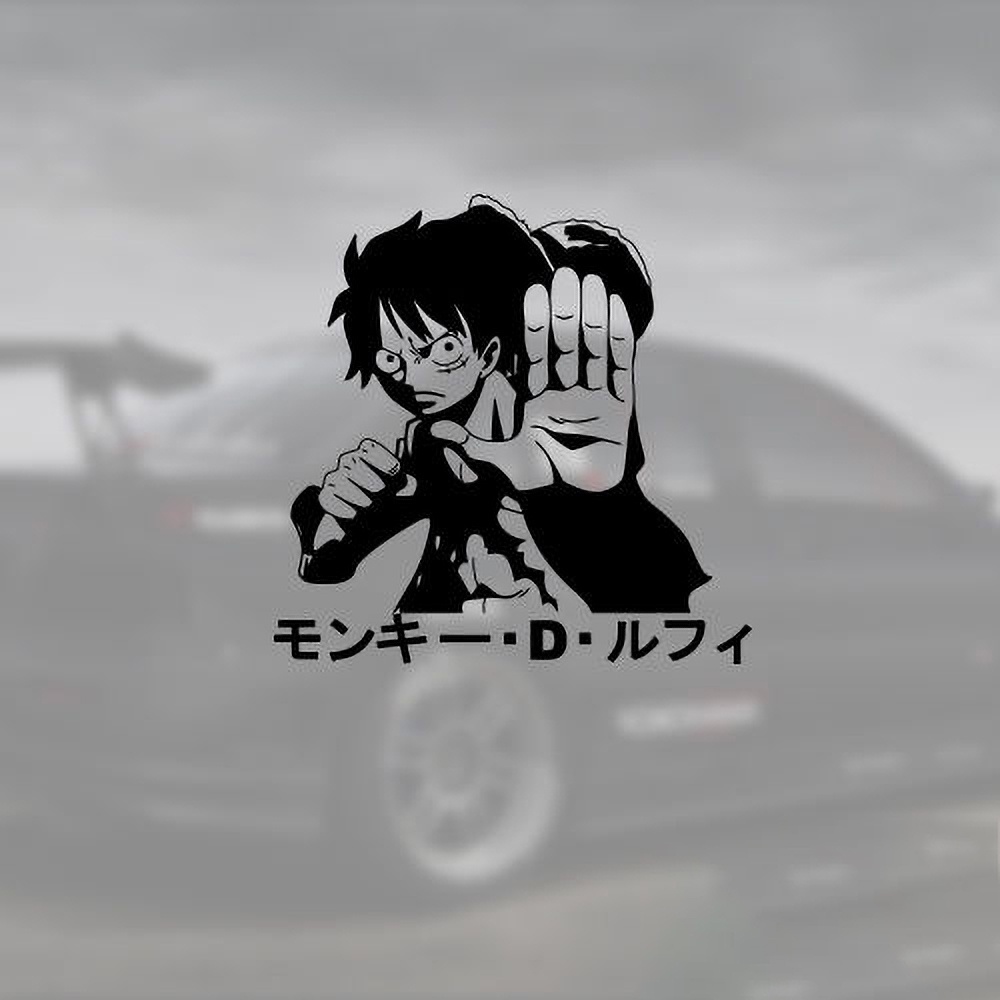 "One Piece" Monkey Luffy D Waterproof Motorcycle Body Sticker Car ...