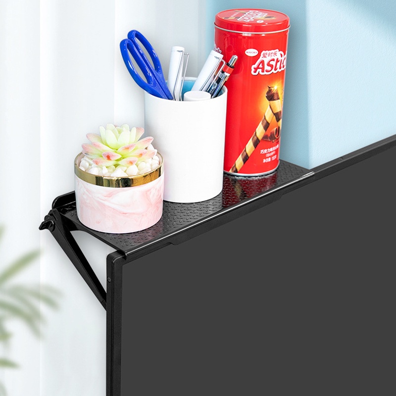 Rack TV Monitor Organizer Screen Top Storage Shelf Holder Practical ...