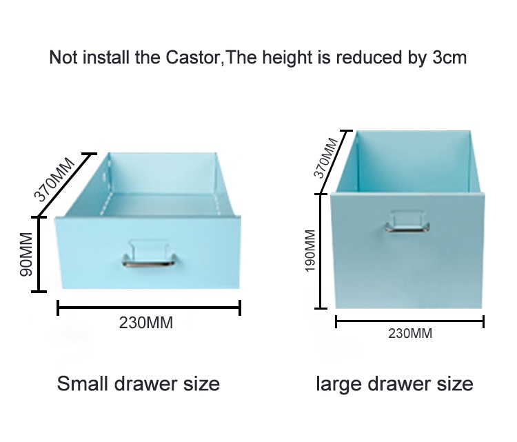 【On Hand】3/5/6 Layer Metal Cabinet Drawer With Lock Steel File Drawer ...