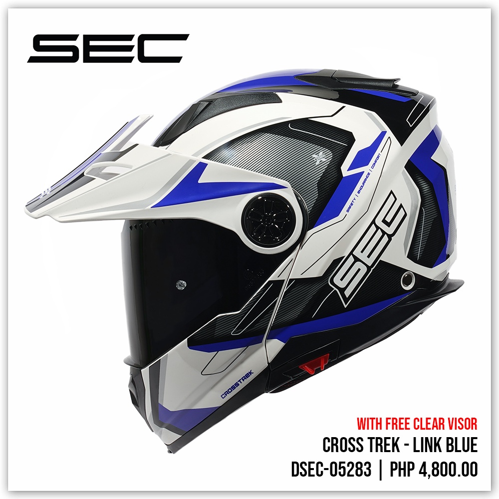 SEC Cross Trek - Link Modular Helmet | Shopee Philippines