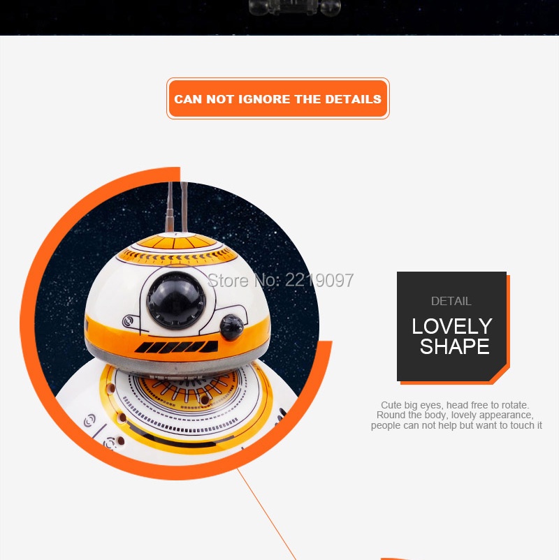 RC BB 8 Robot 2.4G Remote Control With Sound Action Figure Upgrade ...