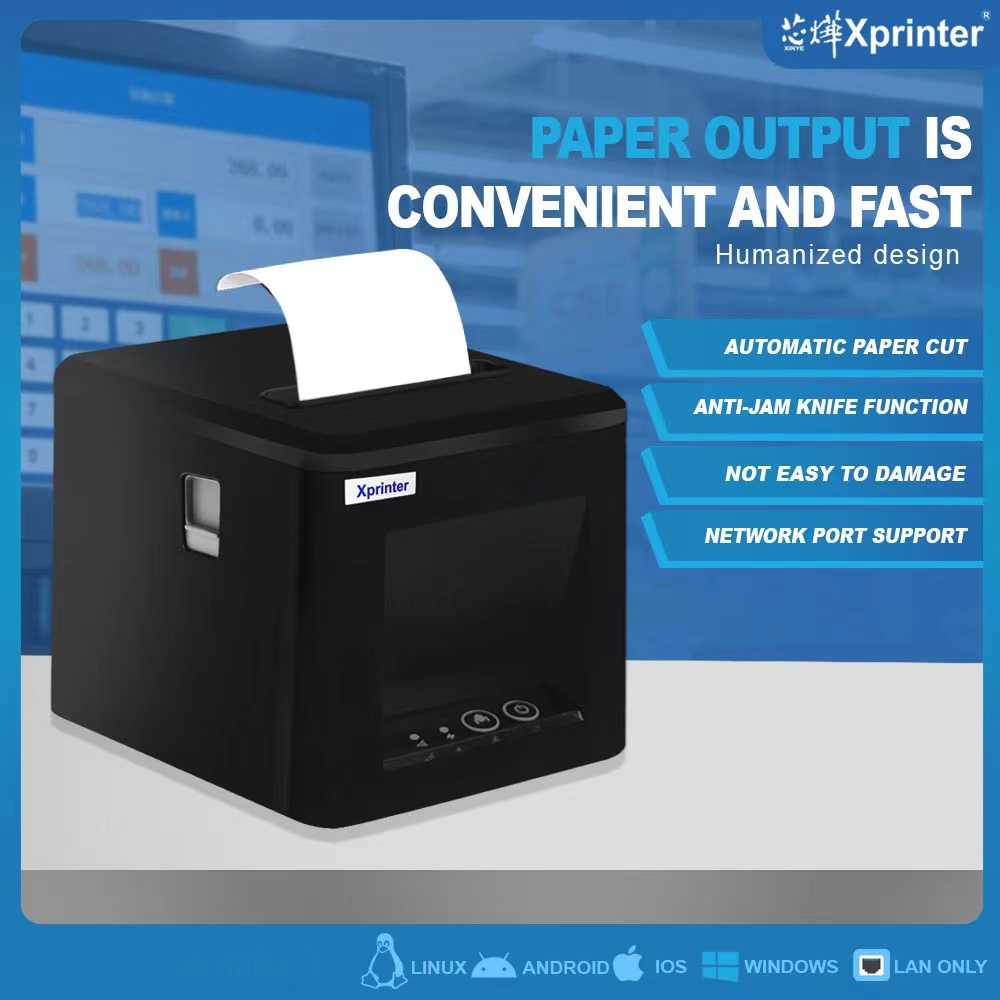 Xprinter T80A 80mm Thermal Receipt Printer Auto-cutter Kitchen ...