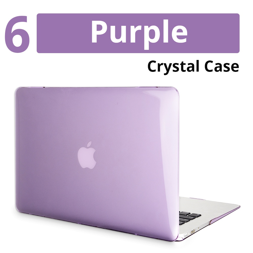 Solid Color Laptop Cover Clear Acrylic Hard Casing Compatible For ...