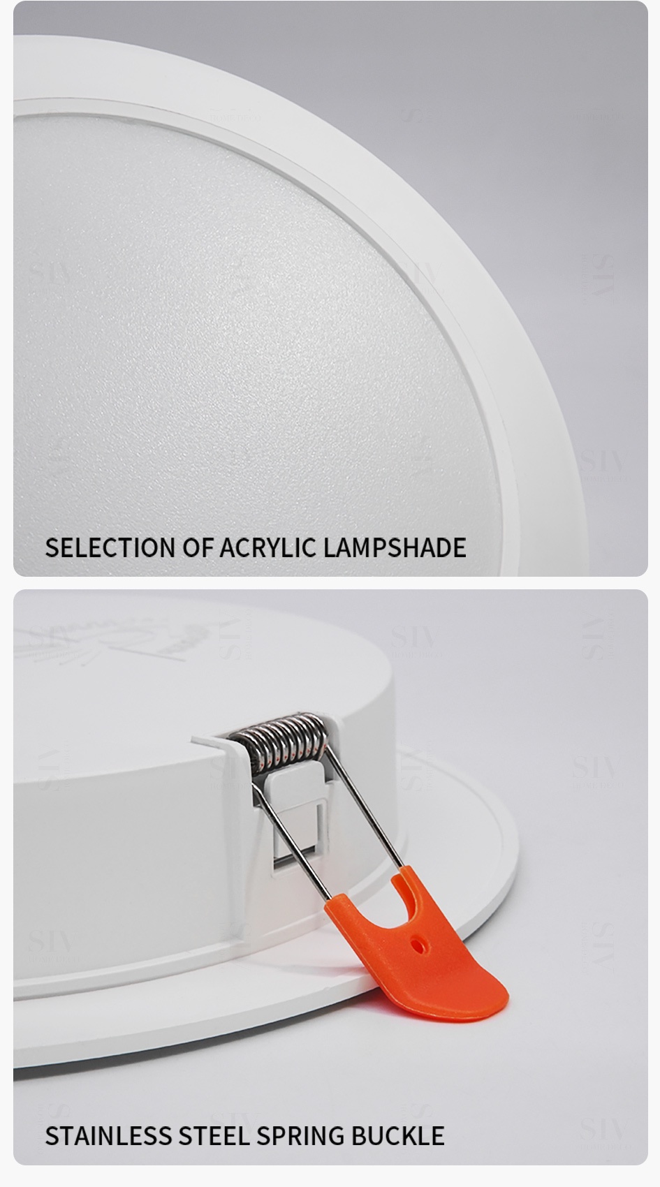 Siv 5W 7W 12W Surface Mounted Led Panel Light Downlight Ceiling Lights ...