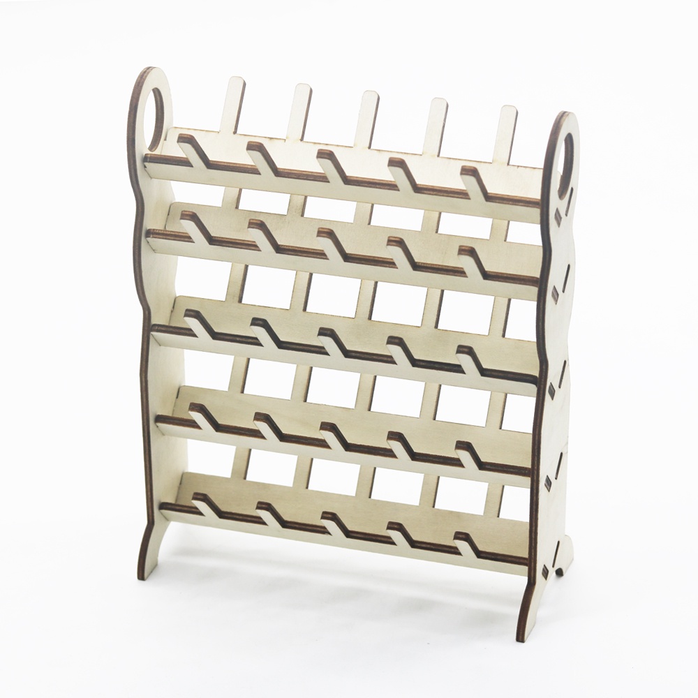 Durable Detachable Wooden Thread Holder 50 Spools Sewing Embroidery ...