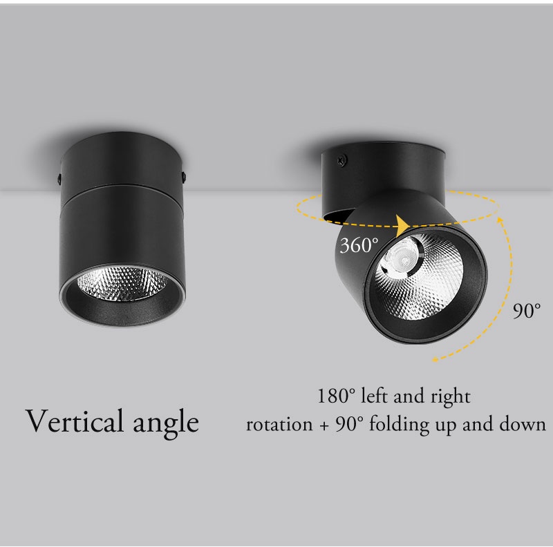 Led Downlight Foldable Tri color Spot Light 7w 10w 15w Pin Warm White ...