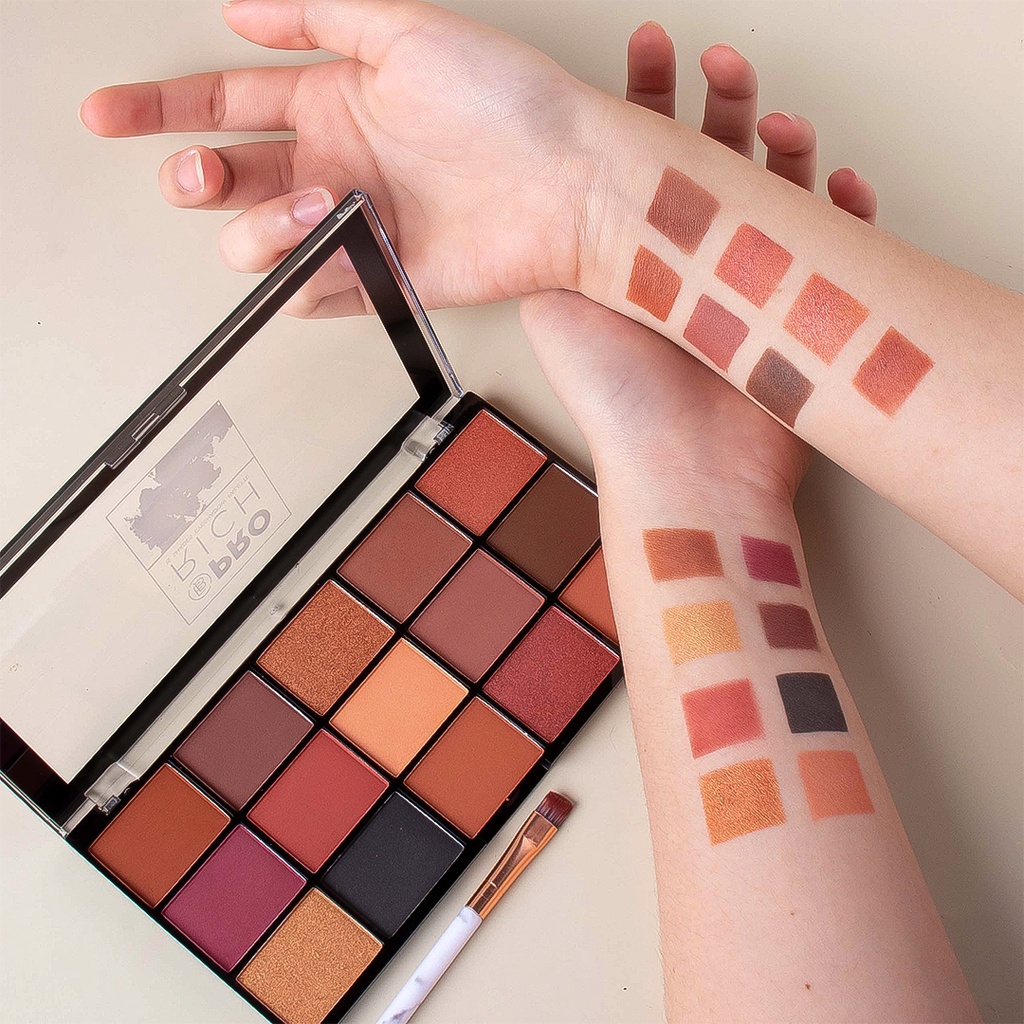 EB Pro Rich 15 Shades Eyeshadow Palette 16.5g [Eyeshadow, Multi use ...