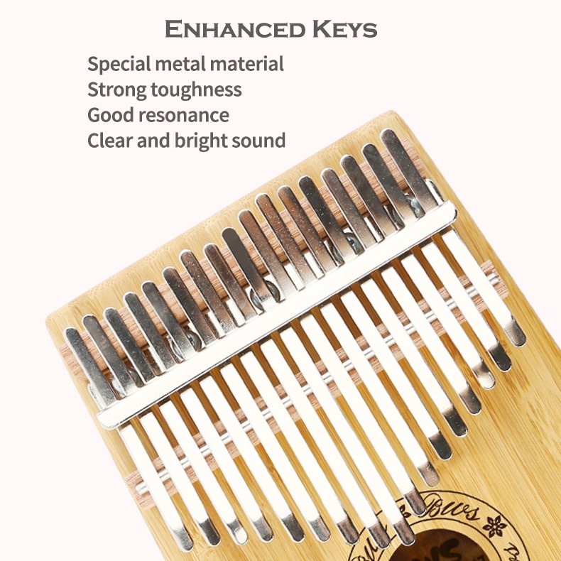 RIXTON Kalimba 17 Key Thumb Piano with Tuning Hammer Portable Mahogany ...