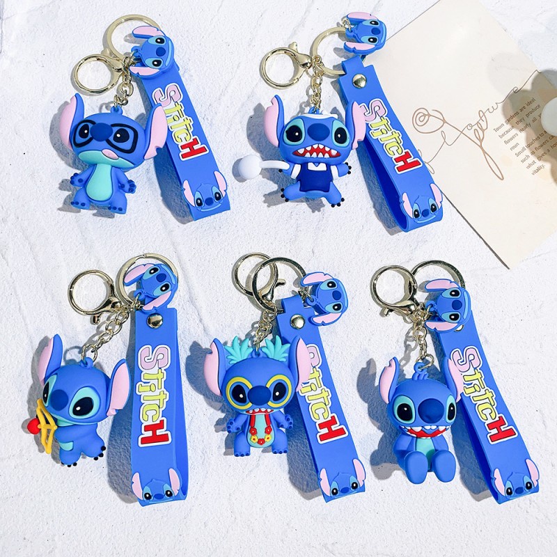 Cute Stitch Keychain For Bag Birthday Gift Couple Keychain Backpack ...
