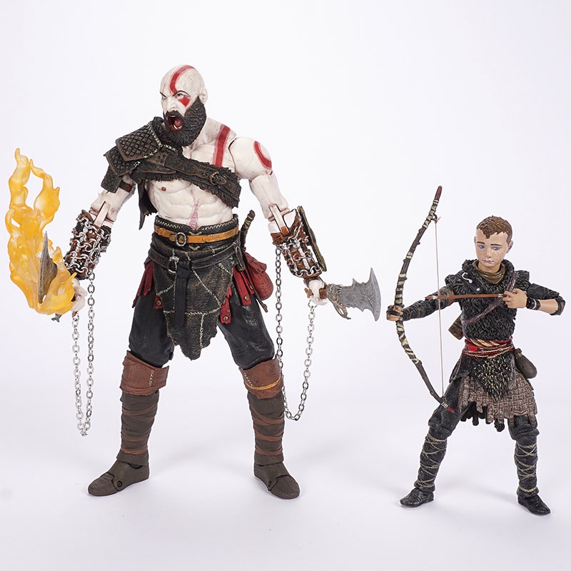 NECA Classic Game Ultimate God of War Action Figure Kratos Atreus Ghost ...