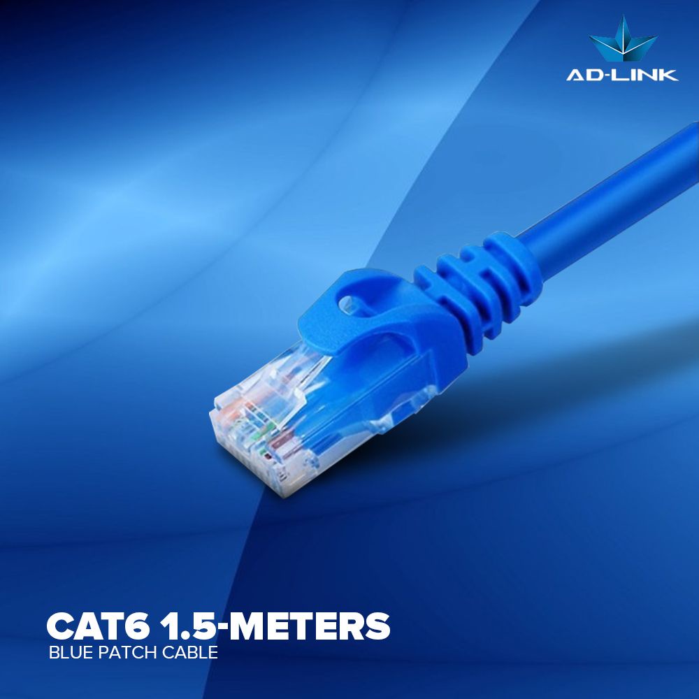 Ad-Link Cat6 Patch Cable Blue 1.5/ 3/ 5 Meters, Brand new Lan Network ...