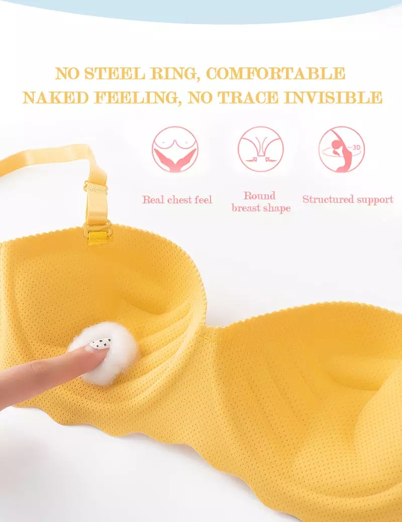 FUNLALA Seamless Women's Breathable Underwear Brassiere For Woman 3pcs ...